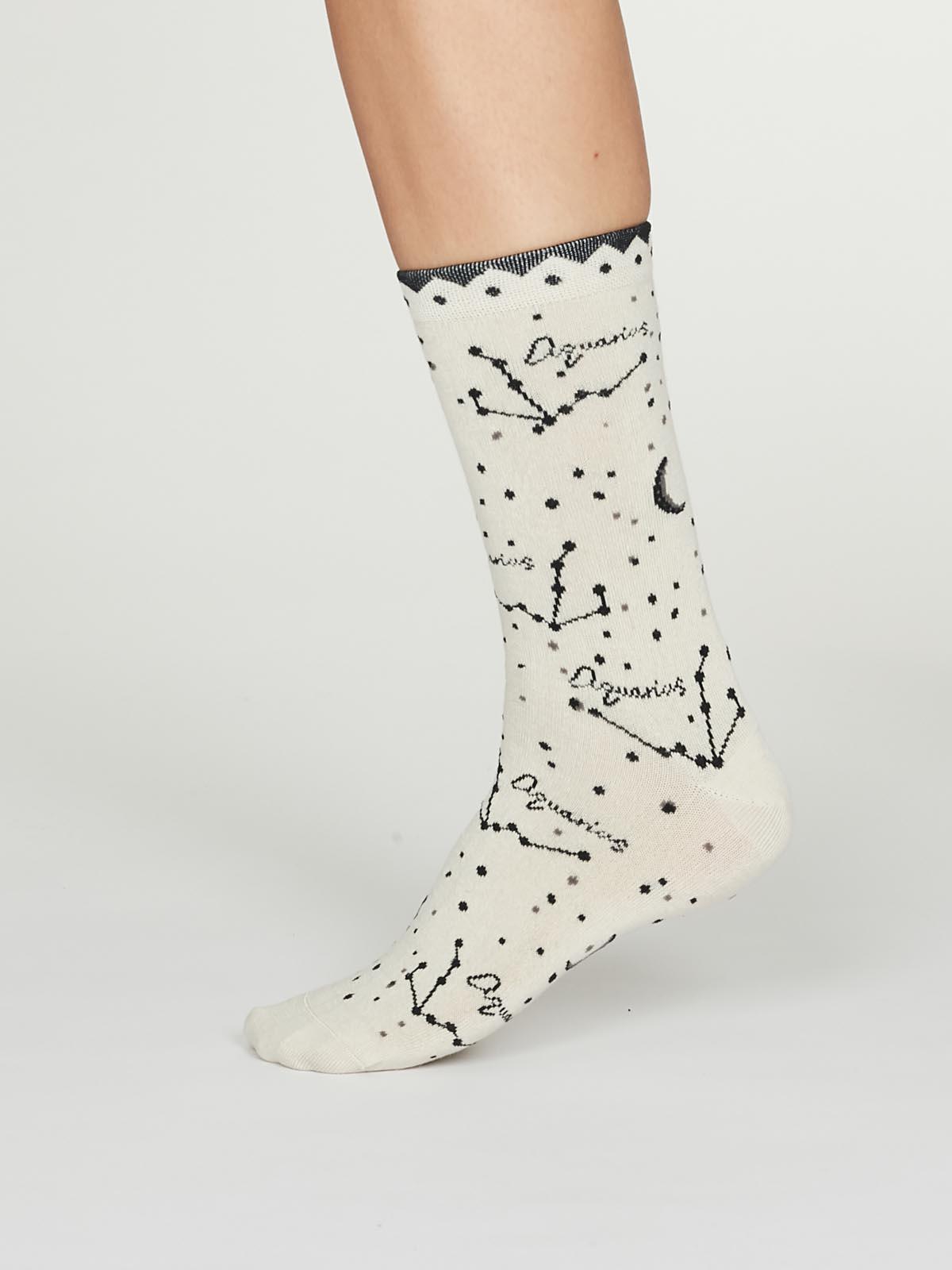 Zodiac Bamboo Organic Cotton Horoscope Star Sign Socks in Aquarius