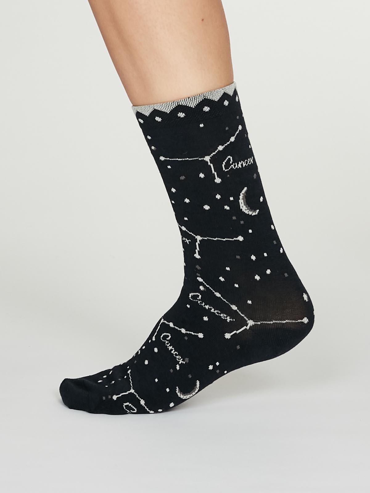 Zodiac Bamboo Organic Cotton Horoscope Star Sign Socks in Cancer
