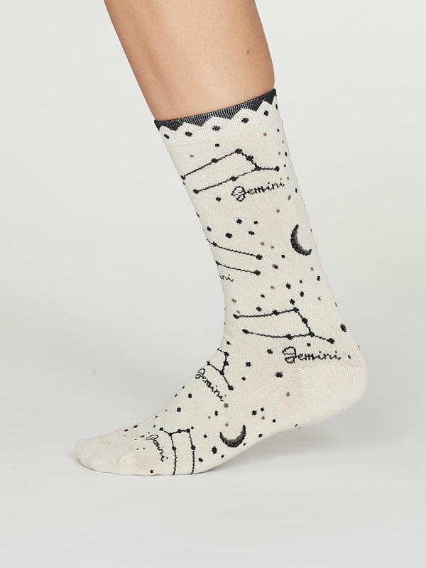 Zodiac Bamboo Organic Cotton Horoscope Star Sign Socks in Gemini